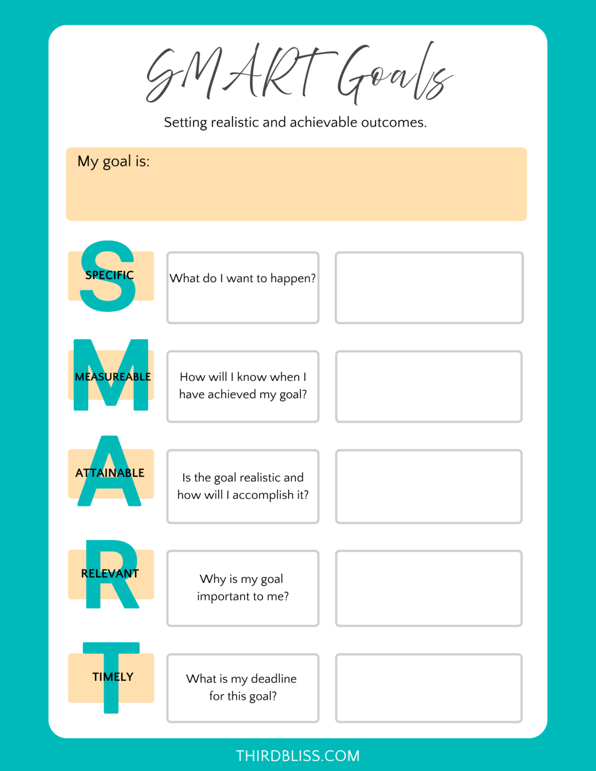 A List Of 15 Life Planning Worksheets For More Clarity, Direction ...
